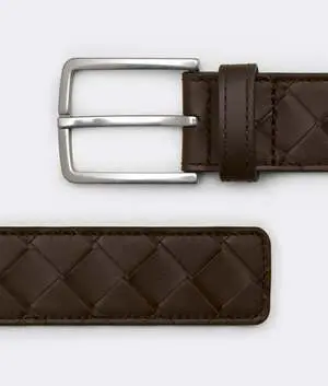 Bottega Veneta Intreccio Leather Belt