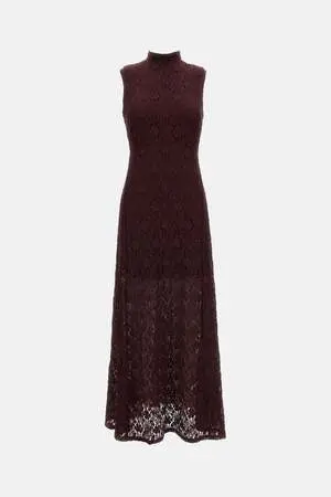 ROTATE BY BIRGER CHRISTENSEN Sleeveless High Neck Maxi Dress - Multicolor