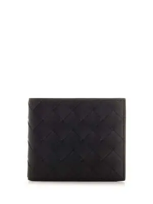Bottega Veneta Intrecciato Bi-fold Wallet - Black