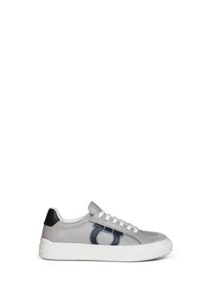 FERRAGAMO Gancini Calf Leather Sneakers - Multicolor