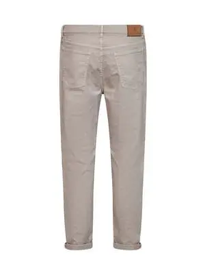 Brunello Cucinelli Garment-dyed Lightweight Comfort Denim Jeans - Multicolor