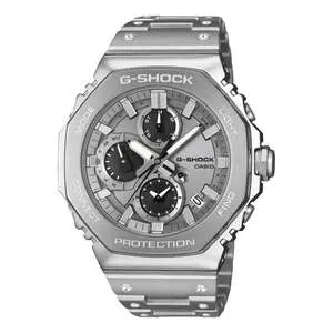 Casio G-shock Octagonal Stainless Steel Solar-powered Watch - Silver/black