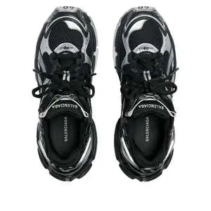 Balenciaga Runner Sneakers - Black/silver
