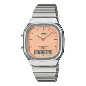Casio Digital Watch - Silver/peach