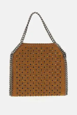 Stella McCartney Falabella Mini Bag Alter Suede With Studs And Eyelets - Multicolor
