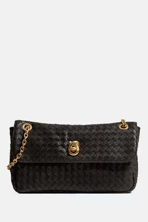 Bottega Veneta Madison Intrecciato Leather Shoulder Bag - Multicolor