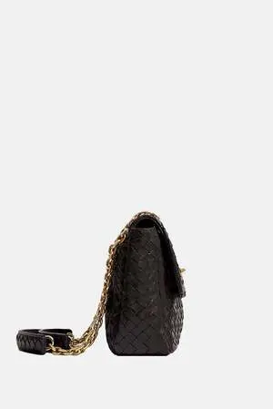 Bottega Veneta Madison Intrecciato Leather Shoulder Bag - Multicolor
