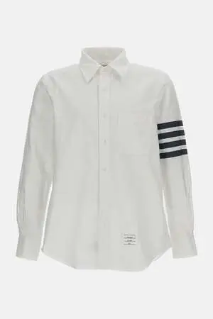 Thom Browne Straight Fit B/d L/s Shirt In Engineered 4 Bar Oxford - Multicolor