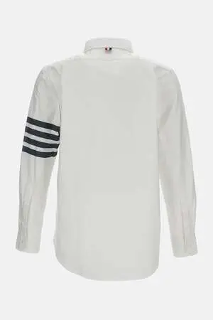 Thom Browne Straight Fit B/d L/s Shirt In Engineered 4 Bar Oxford