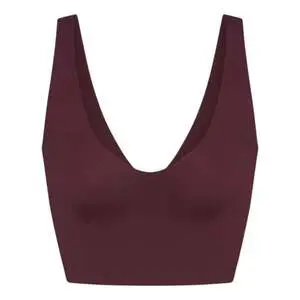 Nike X Skims Matte V-neck Bra - Currant