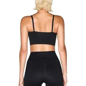 Nike X Skims Matte Cami Longline Bra - Obsidian