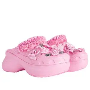 Balenciaga X Crocs Embellished Mule Clogs