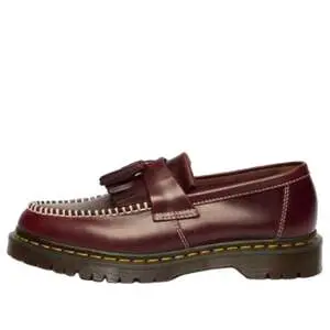 Dr. Martens Adrian Tassel Orleans Leather Loafers - Cherry Red