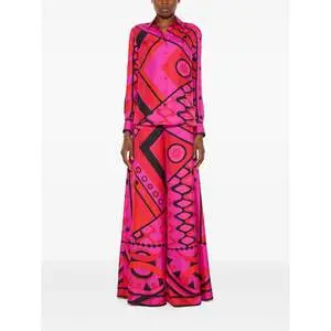 Emilio Pucci Silk Twill Vivara Print Shirt