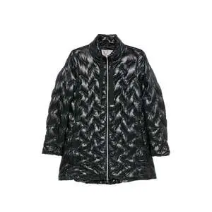Herno Quilted Stand Collar Zip-up Jacket - Black