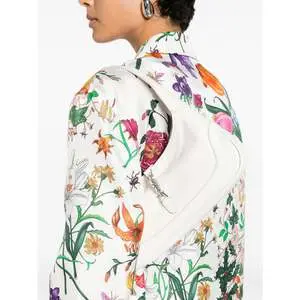 Gucci White Leather Shoulder Bag