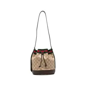 Gucci GUCCI Monogram Bucket Bag Cream