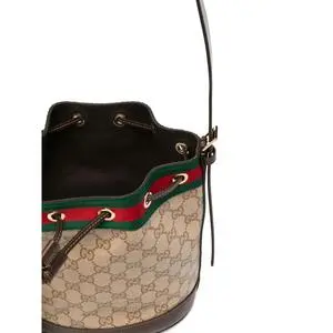 Gucci Monogram Bucket Bag - Cream
