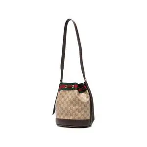 Gucci Monogram Bucket Bag - Cream