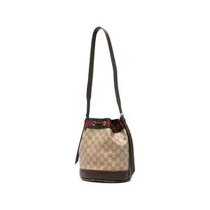 Gucci Monogram Bucket Bag - Cream