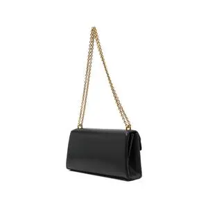 Gucci Leather Chain Strap Shoulder Bag - Black