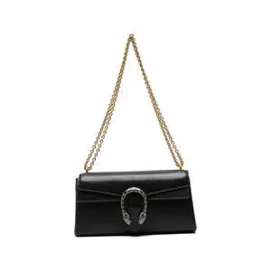 Gucci Leather Chain Strap Shoulder Bag - Multicolor