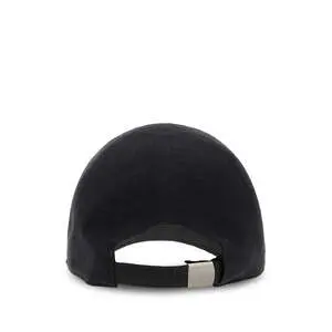 Gucci Canvas Embroidered Logo Baseball Cap - Black