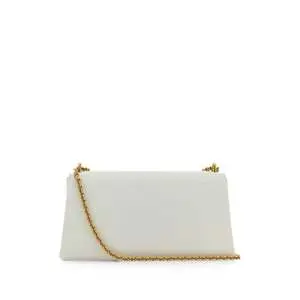 Gucci Leather Dionysus Shoulder Bag With Tiger-head Plaque - White