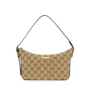 Gucci GUCCI GG Supreme Canvas Shoulder Bag Cream