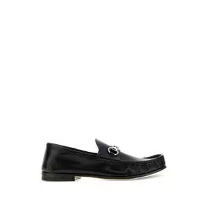 Gucci Leather Horsebit Loafers - Black