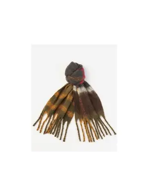 Barbour Tartan-check Knit Scarf