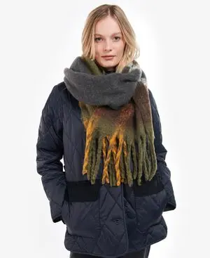 Barbour Tartan-check Knit Scarf