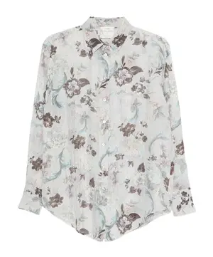 FORTE_FORTE Printed Shirt - White