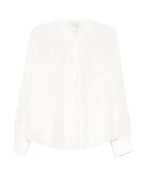 FORTE_FORTE Long Sleeve Shirt - White