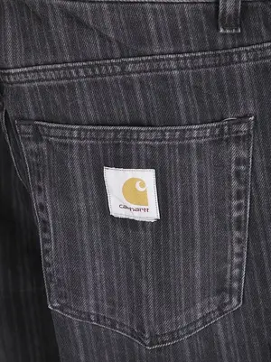 Carhartt Work In Progress Pinstriped Denim Shorts