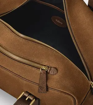 Mulberry Suede Boston Shoulder Bag - Brown