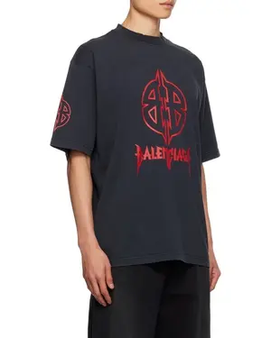 Balenciaga Logo-print Cotton T-shirt