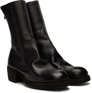 Guidi Zip-up Heeled Leather Boots