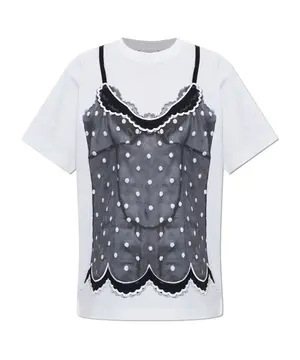 Marc Jacobs Short-sleeved T-shirt With Camisole Overlay