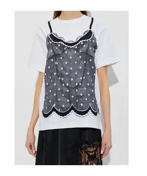 Marc Jacobs Short-sleeved T-shirt With Camisole Overlay