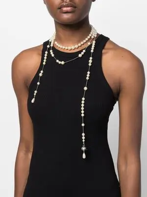 VIVIENNE WESTWOOD Pearl-embellished Wraparound Necklace