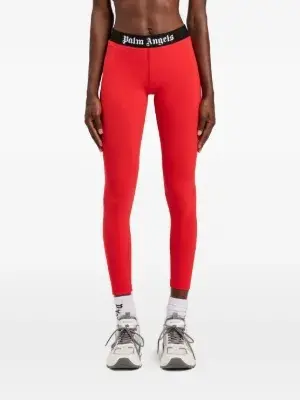Palm Angels Logo Elasticated Leggings