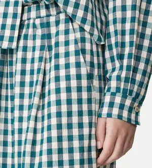 FORTE_FORTE Palazzo Pants In Gingham Check