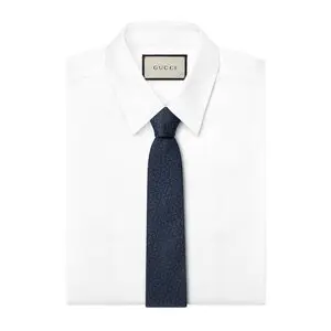 Gucci Jacquard Embroidered Neck Tie