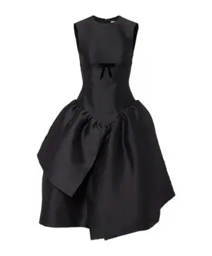 SHUSHU/TONG Bow-detail Midi Dress