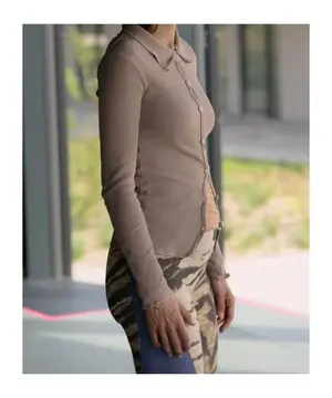 BASERANGE Iso Ribbed Button Shirt