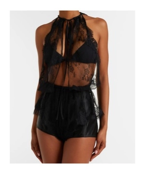 Dolce & Gabbana Lace Bodysuit With Tie Neckline