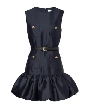 SELF-PORTRAIT Sleeveless Dress - Black