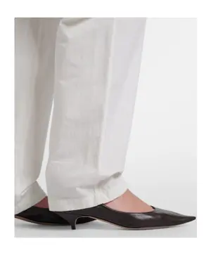THE ROW Liisa Three Leather Pumps