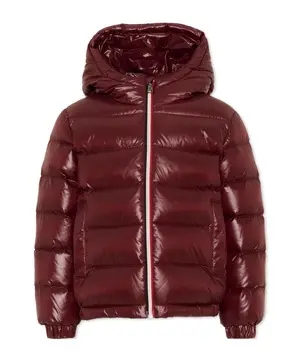 Moncler New Aubert Hooded Down Jacket - Red
